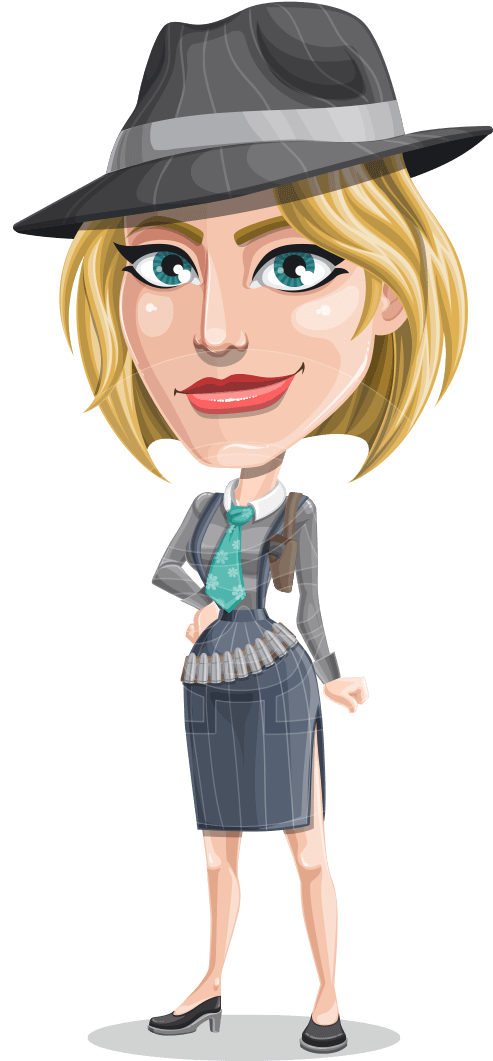 Download HD Maria The Mafia Woman - Cartoon Transparent PNG Image ...