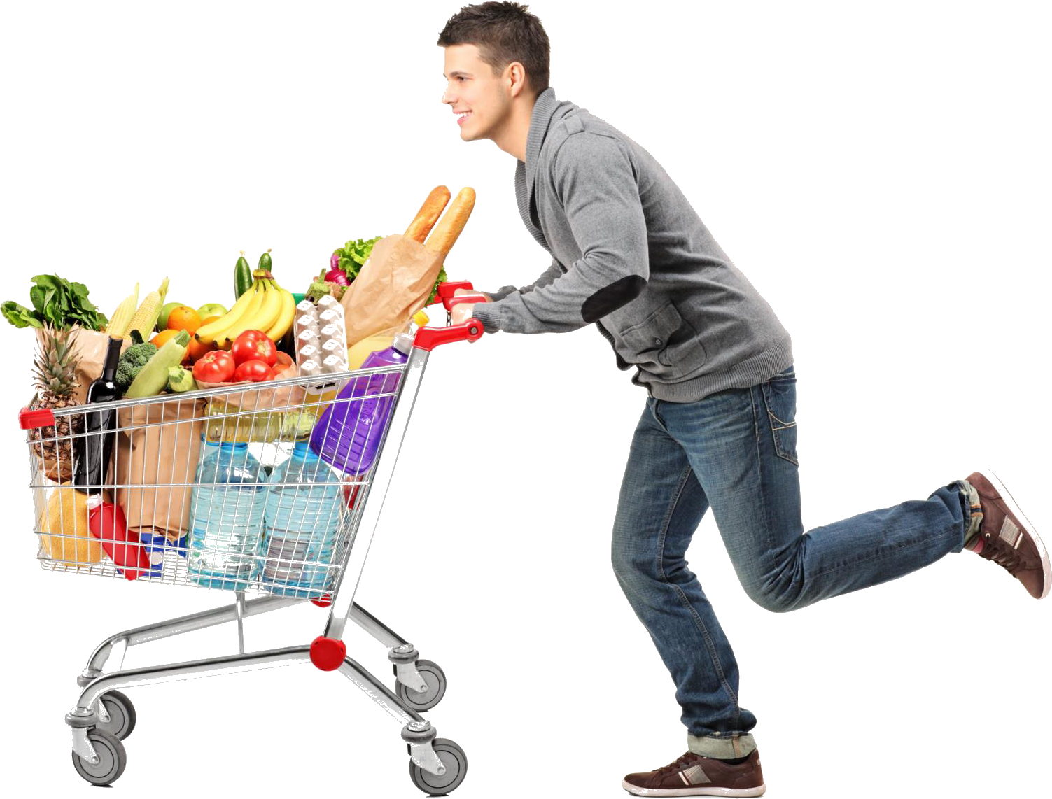 Download Grocery Shopping Cart Png - Supermarket Shopping Cart Png - HD ...