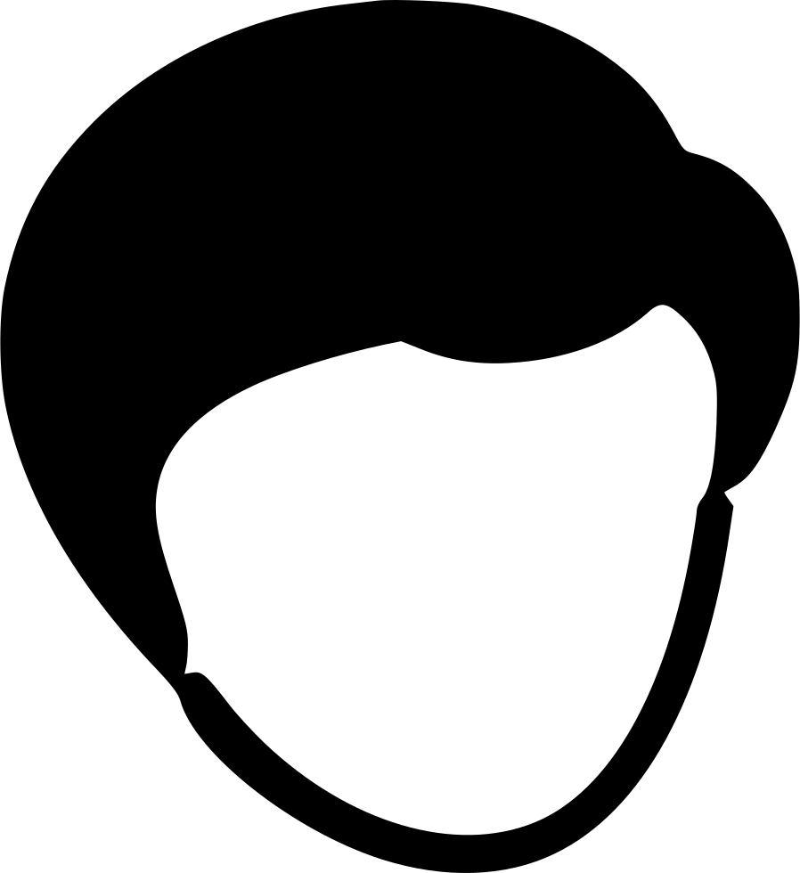 Download HD Short Hair - - Icon Transparent PNG Image - NicePNG.com