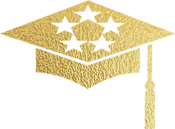 Download Grad Cap Gold Square - HD Transparent PNG - NicePNG.com