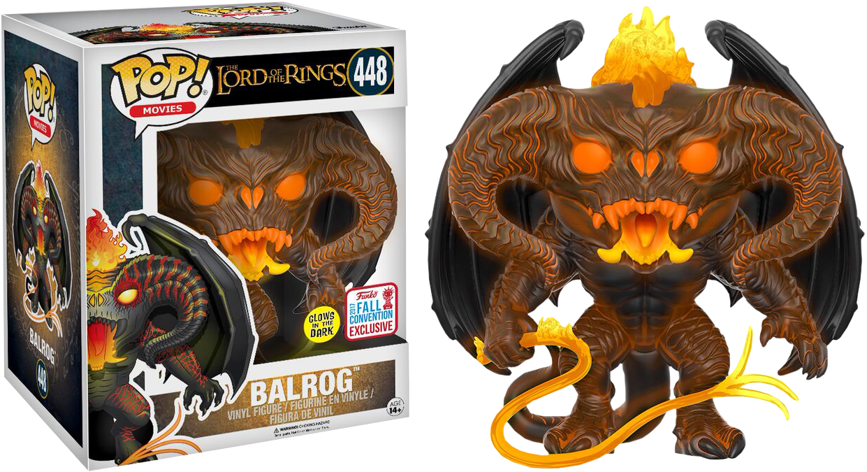 Download HD Funko Pop Balrog Lord Of The Rings Transparent PNG Image ...