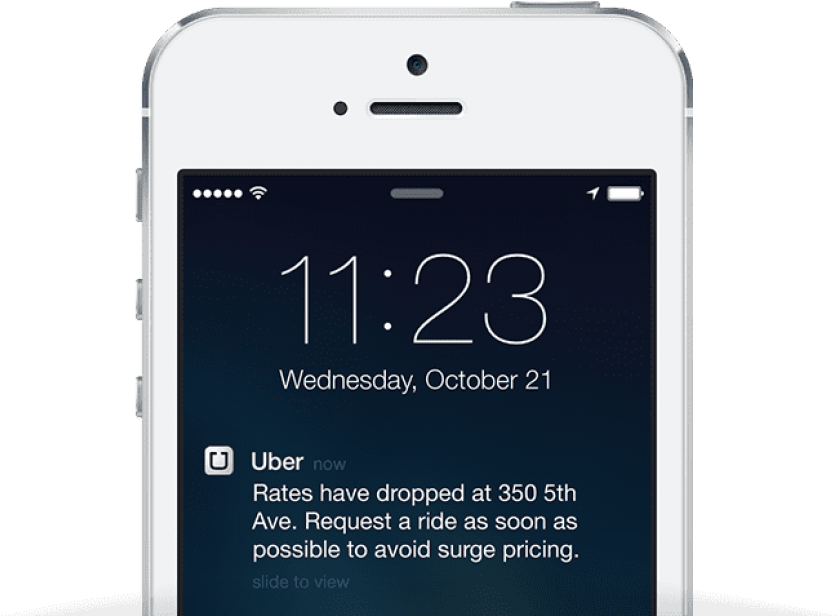 Download HD Free Png Download Uber Driver App Notification Png - Open ...