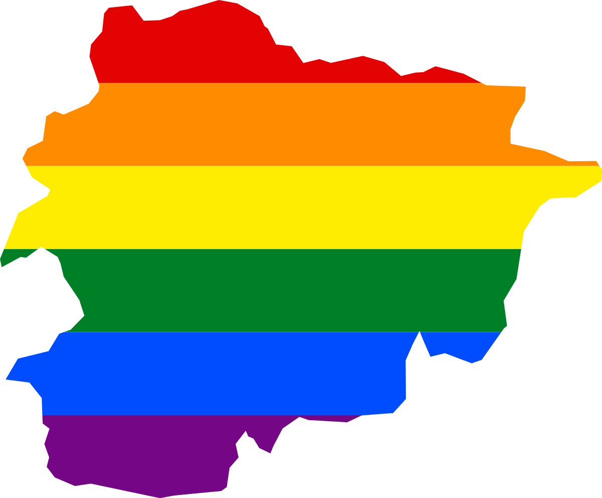 Download HD Spain Gay Flag Map Transparent PNG Image - NicePNG.com
