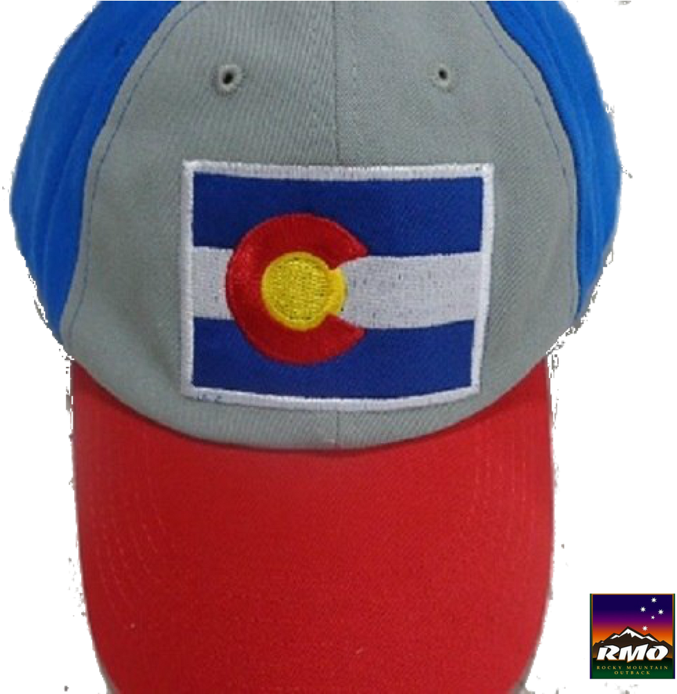 Download HD Red Grey And Blue Colorado Logo Hat - Baseball Cap ...