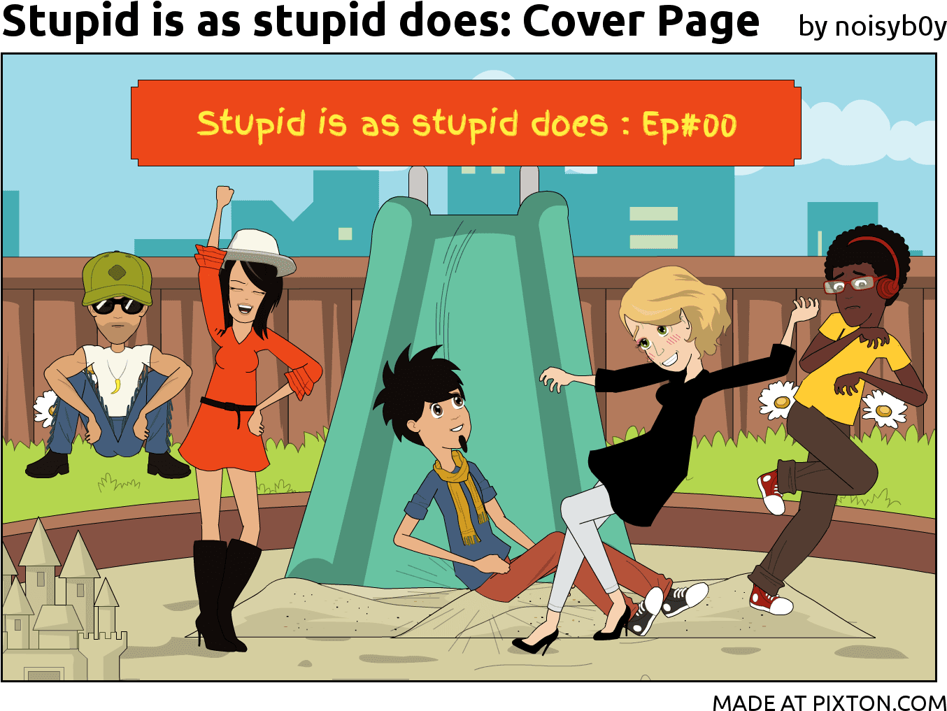 Download HD Pixton Comic Stupid Is As Stupid Does Cover Page By ...