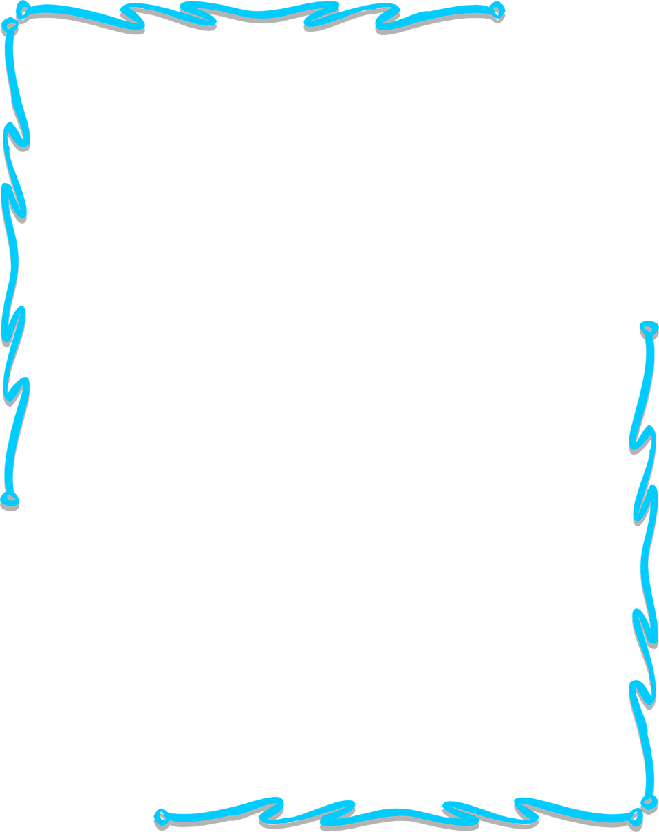 Download HD Blue Border Design - Blue Corner Border Designs Transparent ...