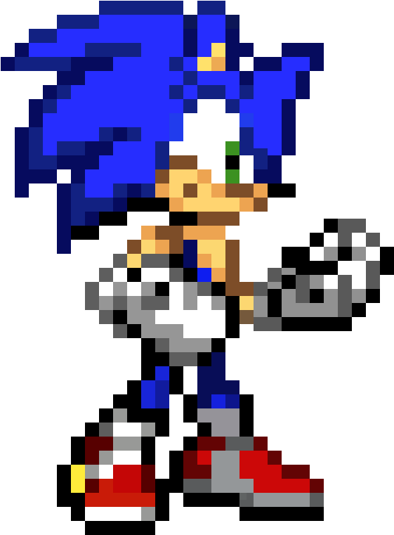 Download Sonic Sprite - Sonic Advance Sonic Sprite - HD Transparent PNG ...