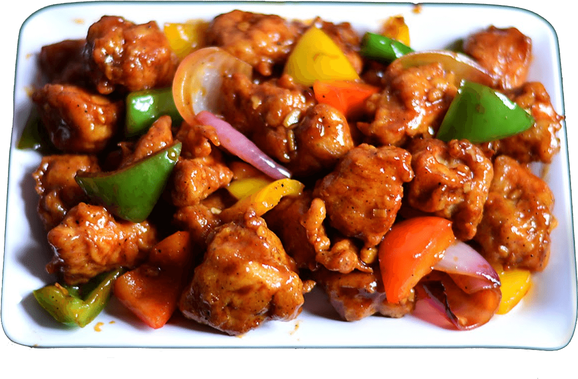 Download Chili Chicken - Chicken Chilli With Capsicum - HD Transparent ...