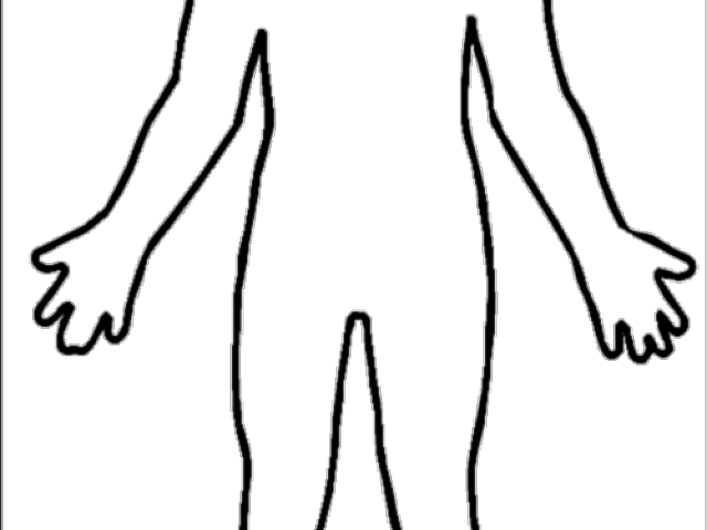 Download Human Body Outline Printable - Human Body Outline Female - HD ...