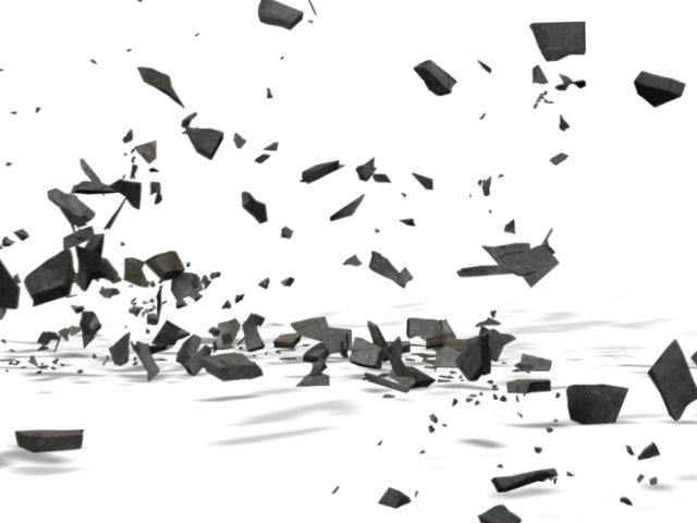 Download Stone Wall Clipart Broken Rock - Falling Rocks Png - HD ...