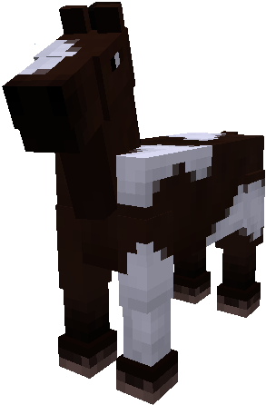 Download HD Minecraft Horse - Minecraft Black And White Horse ...