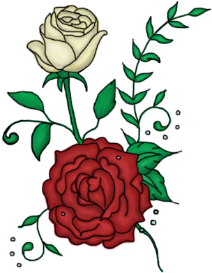 Download HD Twin Roses Design By - Rose Design Tattoo Png Transparent ...