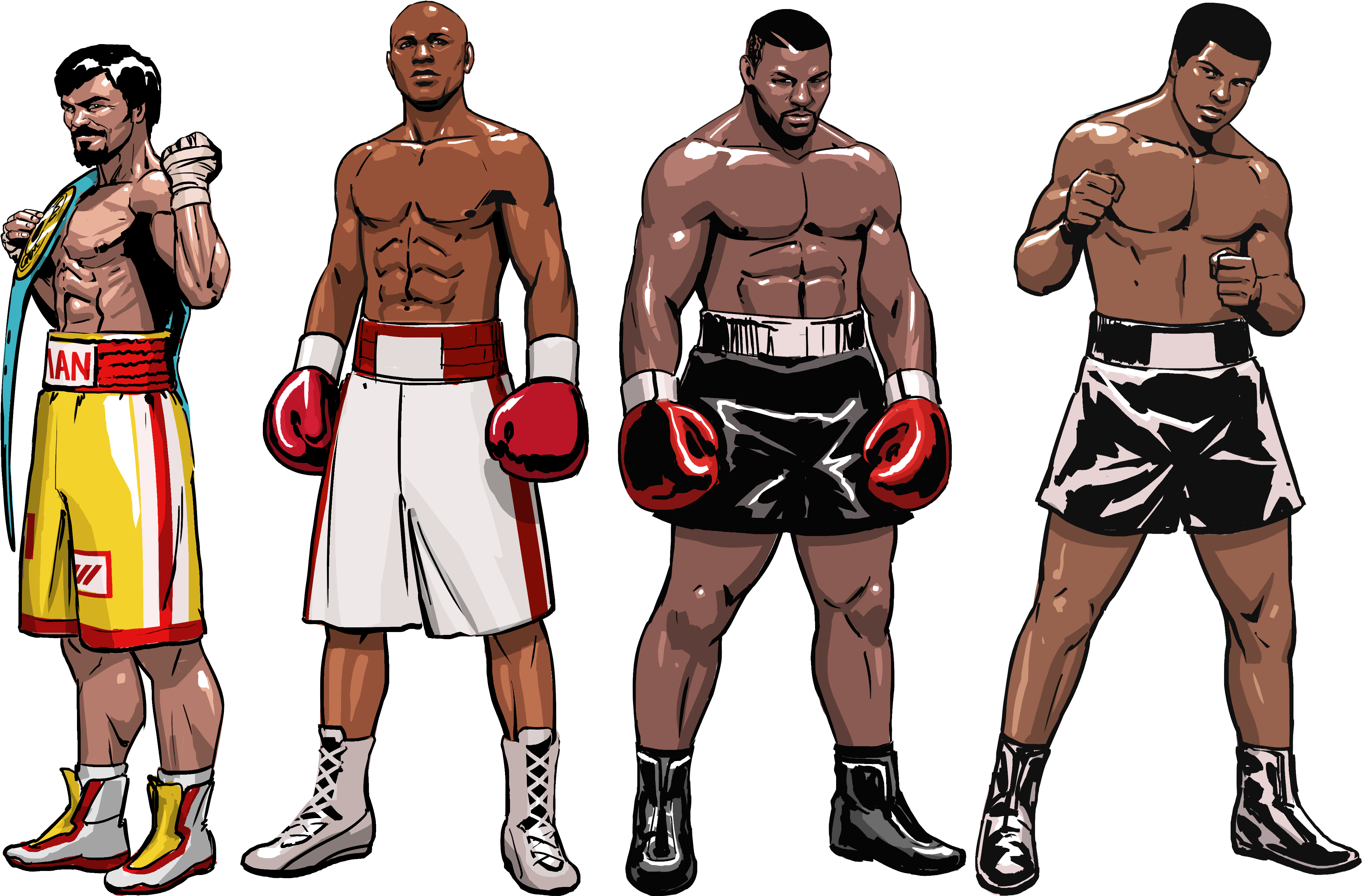 Download HD Manny "pacman" Pacquiao, Floyd "money" Mayweather, - Boxers ...