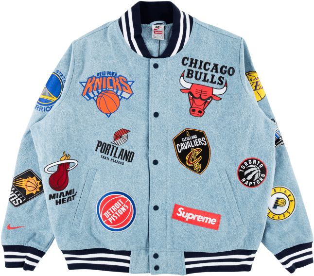 Download Supreme Nike Nba Jacket - HD Transparent PNG - NicePNG.com