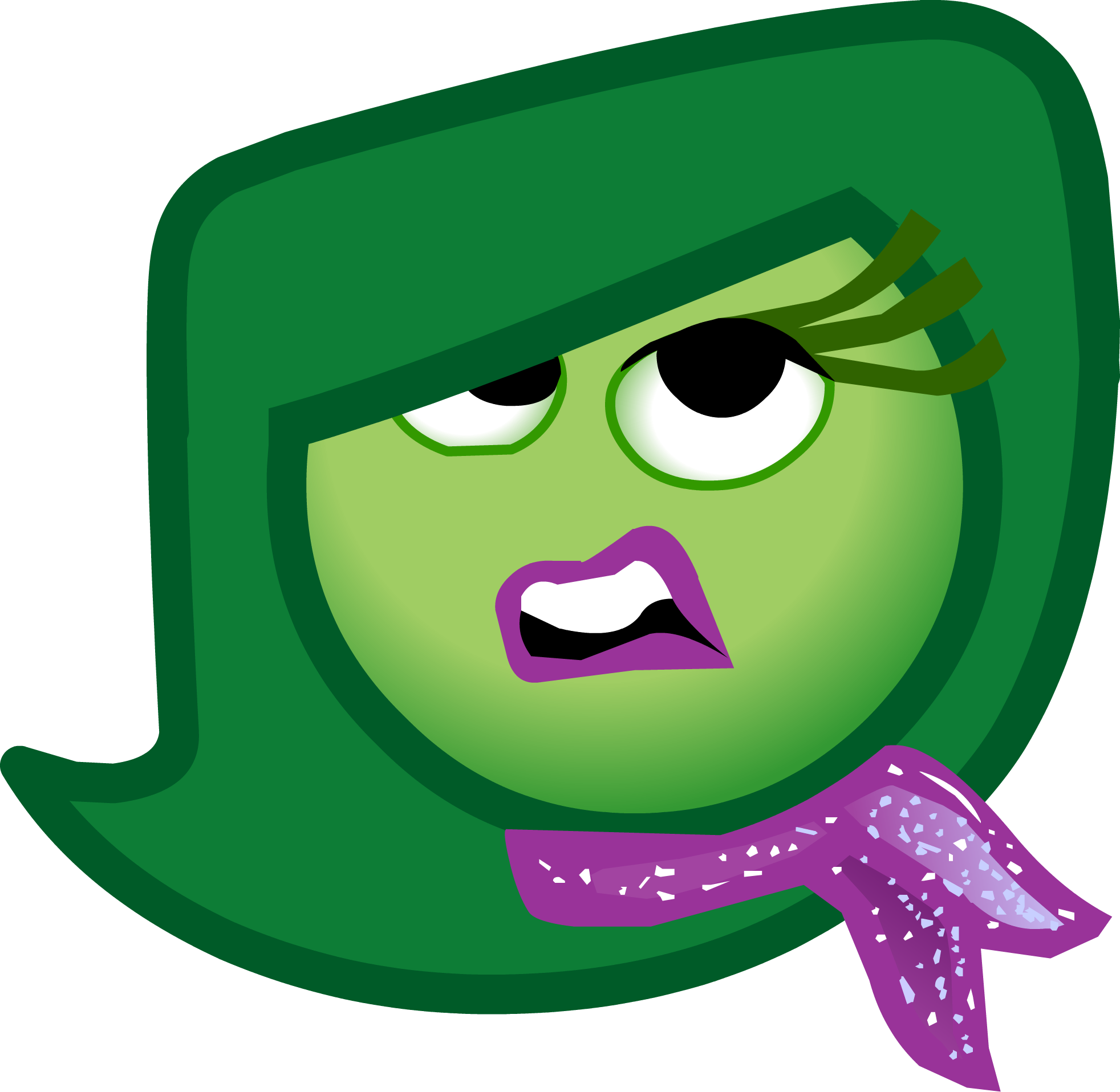 Download HD Disgust Emoji Inside Out Transparent PNG Image - NicePNG.com