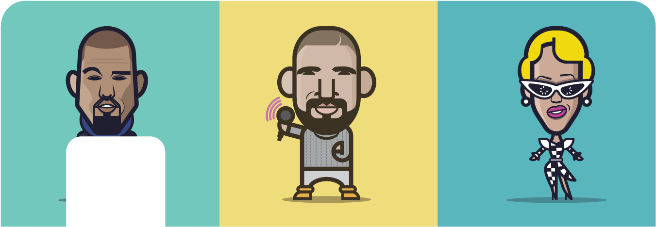 Download HD Kanye Drizzy Cardi - Kanye West Transparent PNG Image ...