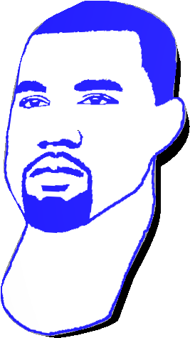 Download HD Kanye Sticker - Kanye West Transparent PNG Image - NicePNG.com