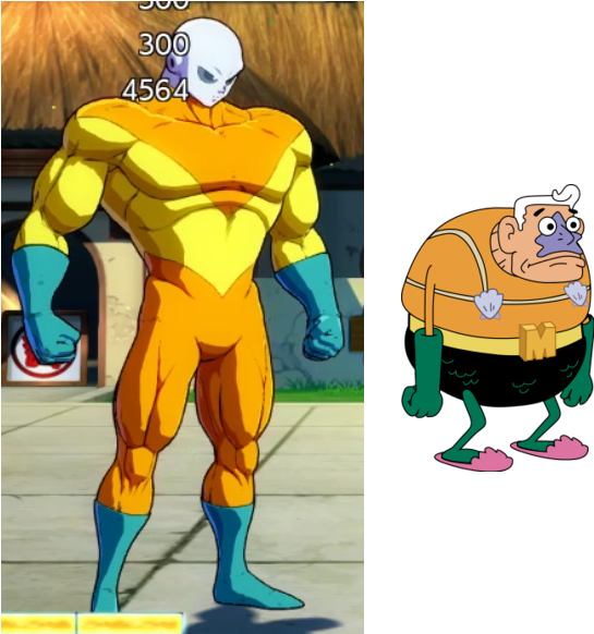 Download HD Merman Jiren - Barnacle Boy And Merman Transparent PNG ...