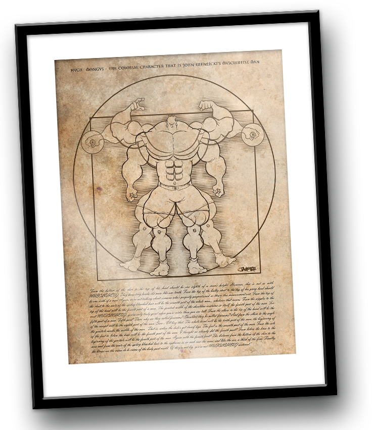 Download Muscle-man - Picture Frame - HD Transparent PNG - NicePNG.com