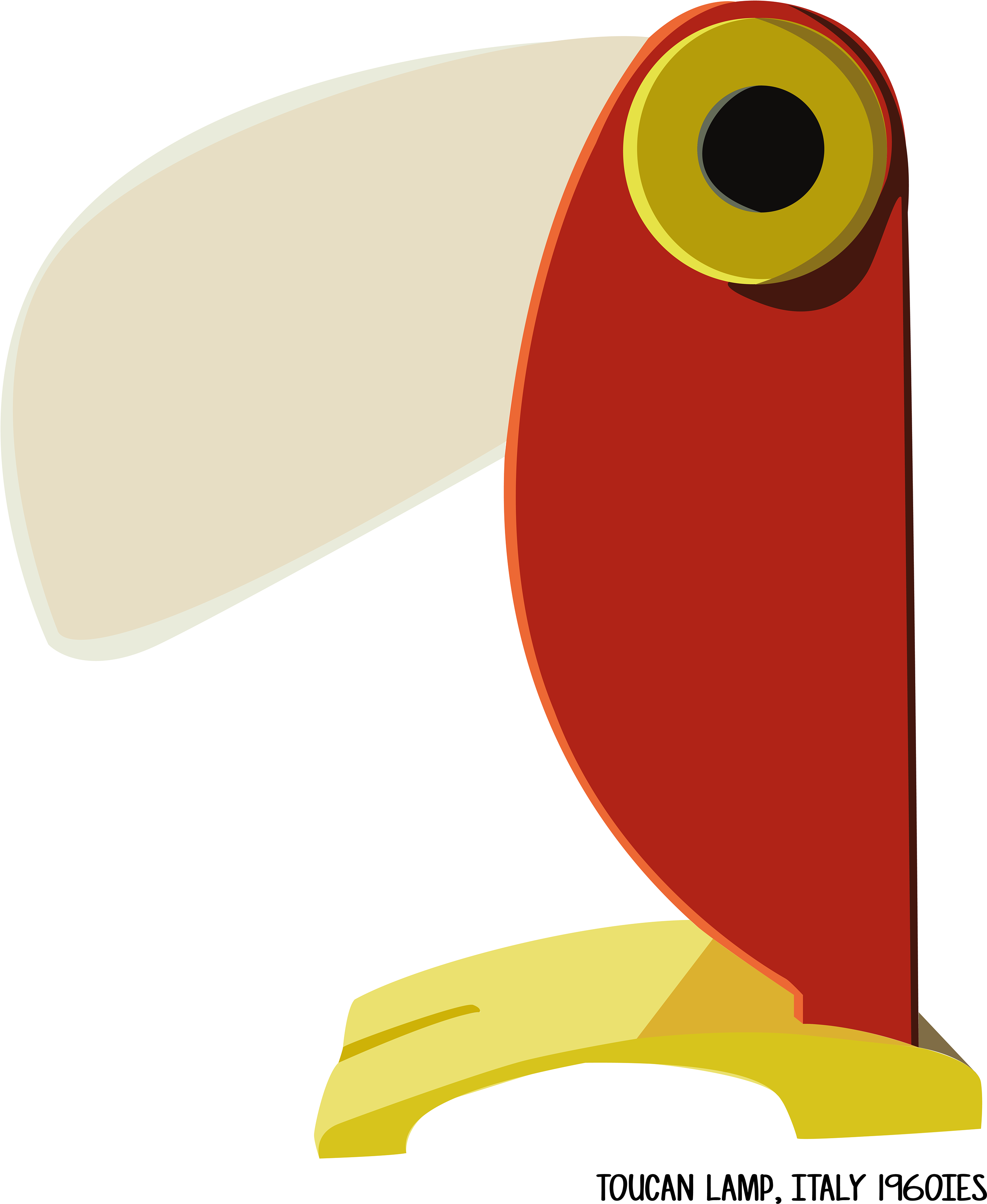 Download Toucan Lamp 1960ies - Illustration - HD Transparent PNG ...