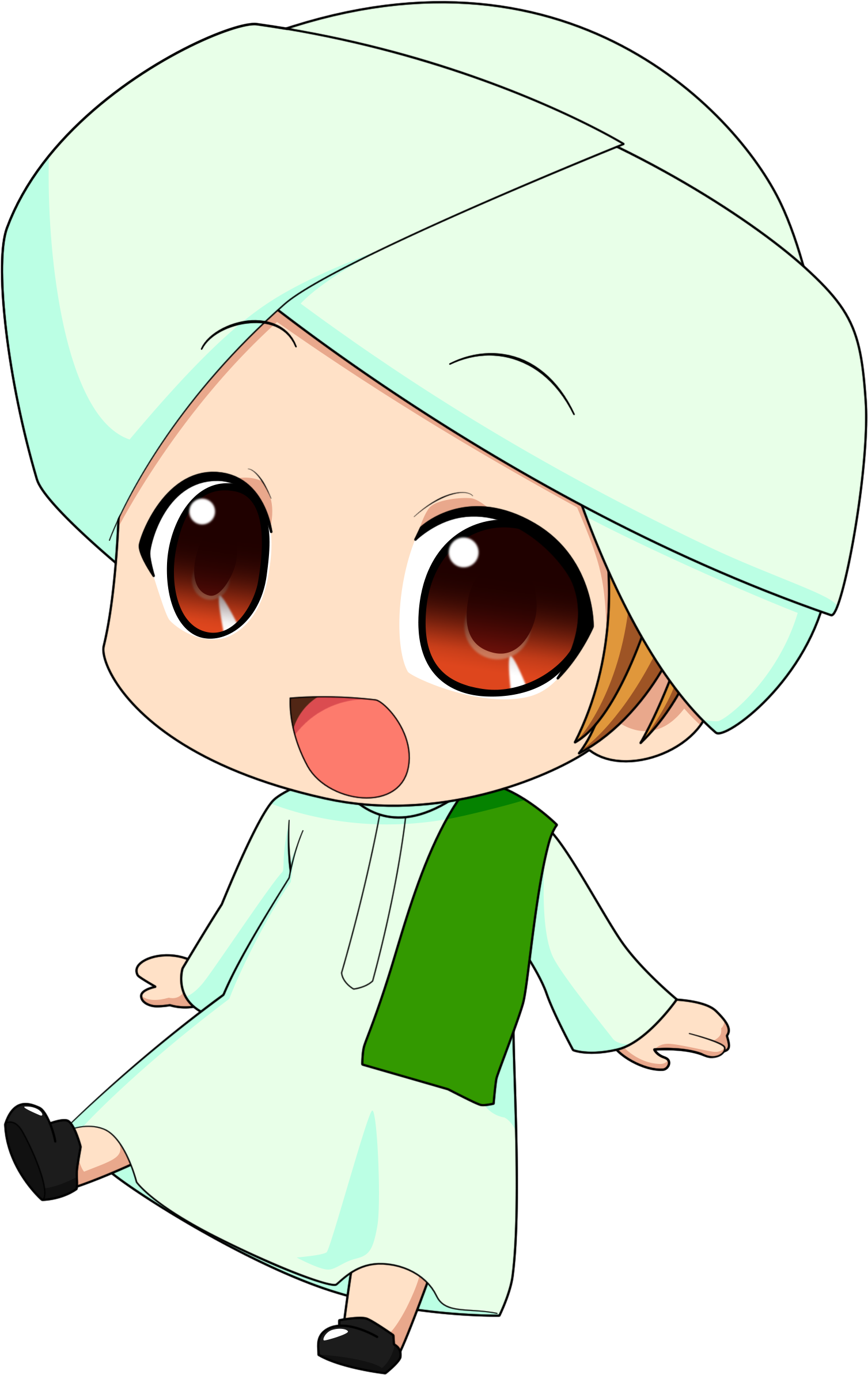 Download Islam Drawing Cute - Anime Chibi Muslim - HD Transparent PNG ...