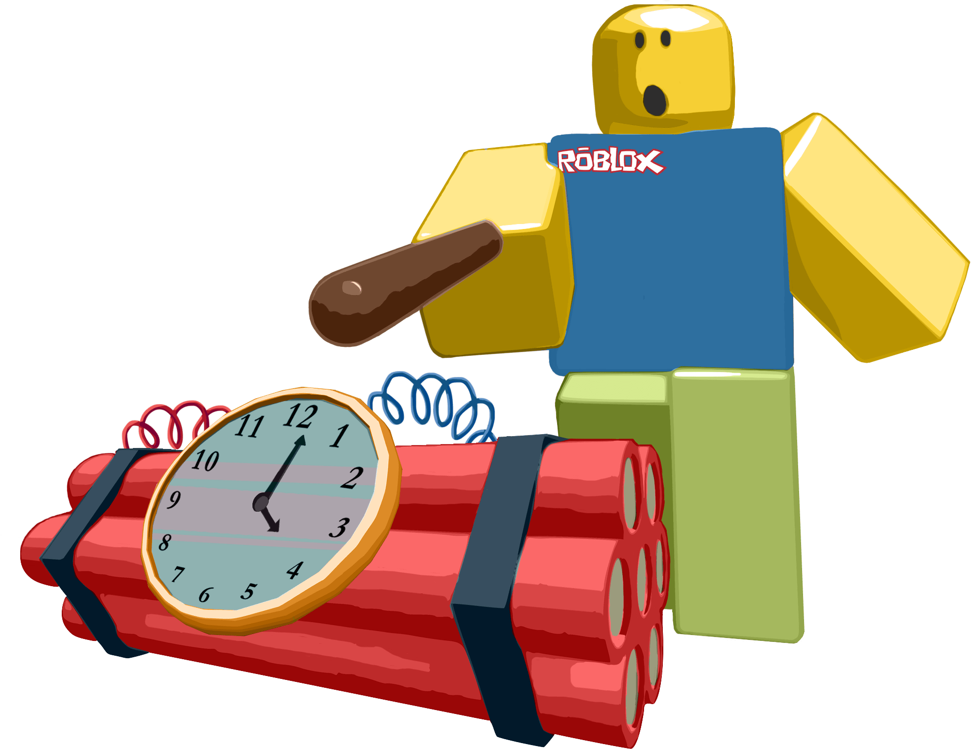 Download Roblox Noob Shirt - Noob Poking A Bomb With A Stick - HD ...