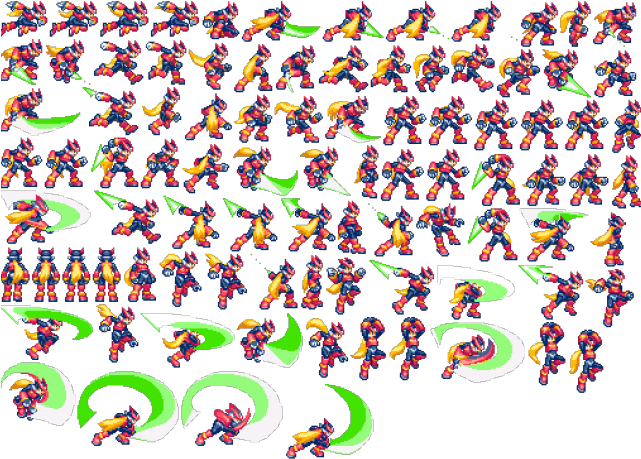 Megaman Zero Omega Sprites