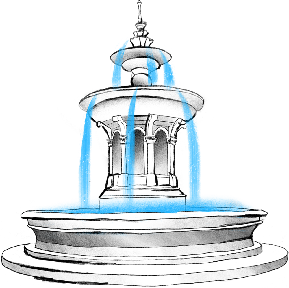 Download HD Fountain - Illustration Transparent PNG Image - NicePNG.com