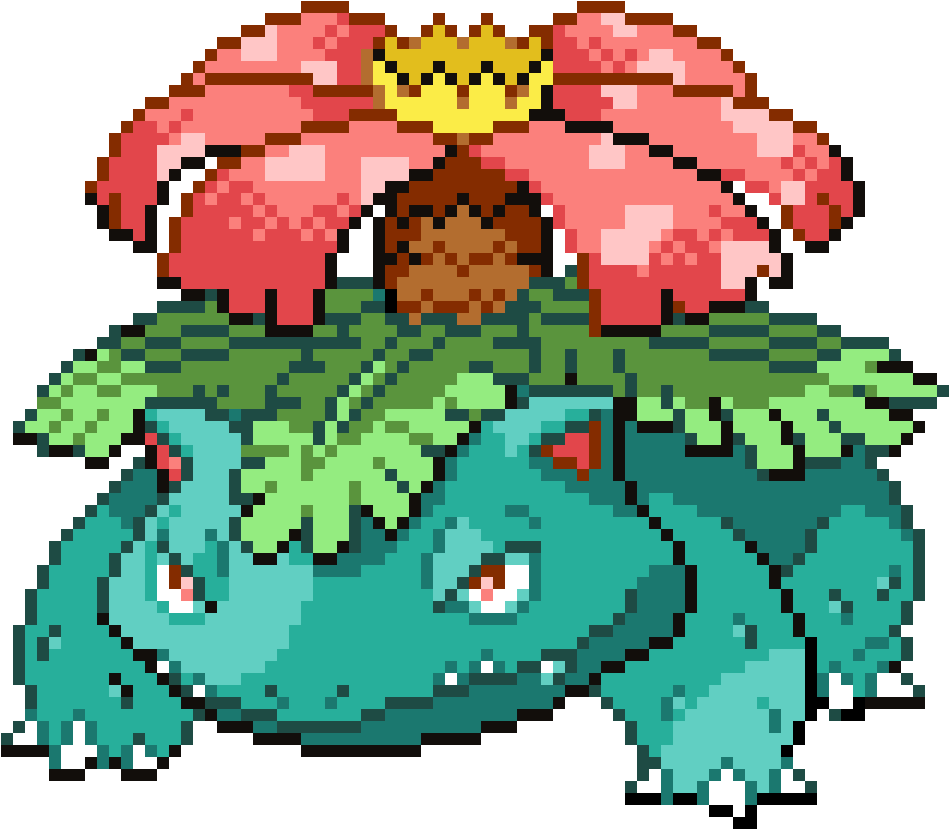 Download Venusaur - Pokemon Pixel Art - HD Transparent PNG - NicePNG.com