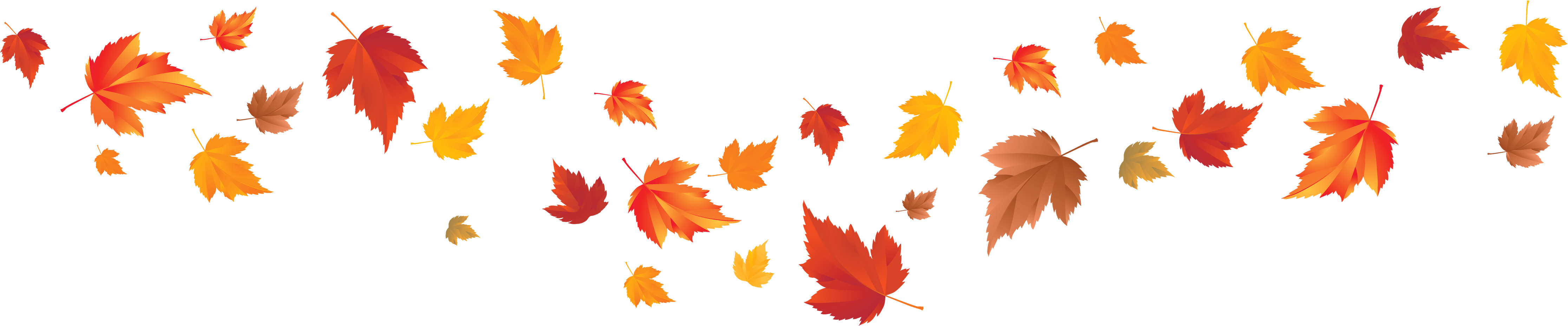 Download HD Fall Leaves Banner Clip Art Transparent PNG Image - NicePNG.com