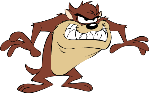 Download Taz - Old Cartoon Characters - HD Transparent PNG - NicePNG.com