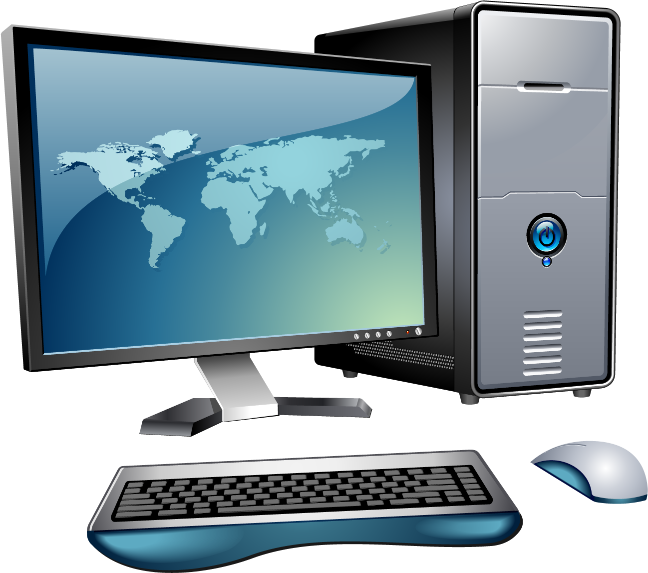 Download HD Laptop Clipart Png For Kids - Drawing Of A Computer System ...