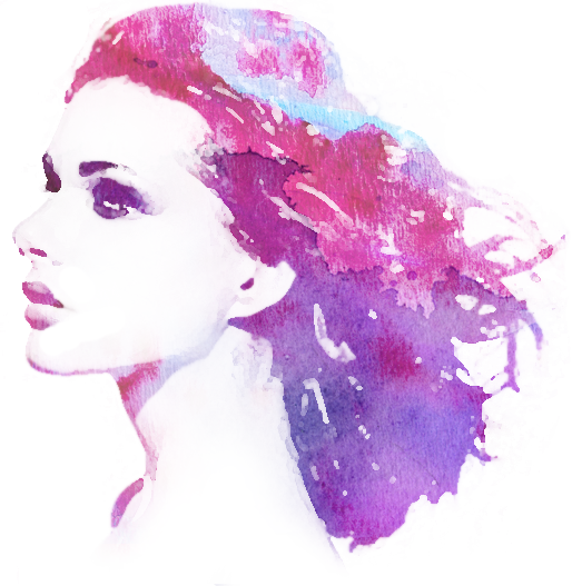 Download Stylized Image Of Woman's Head - Watercolor Paint - HD ...
