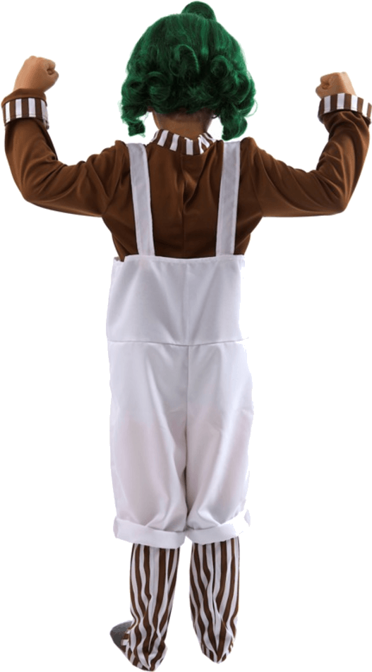 Download HD Kids Oompa Loompa Costume - Mascot Transparent PNG Image ...