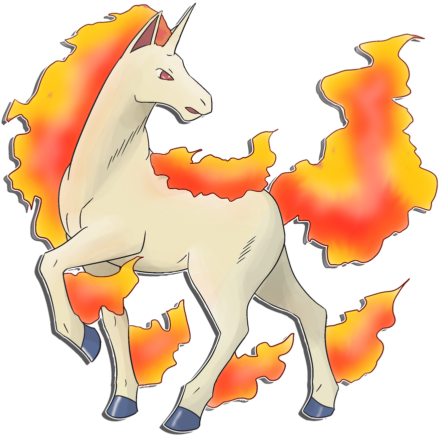 Download Dark Rapidash Worth - Cartoon - HD Transparent PNG - NicePNG.com