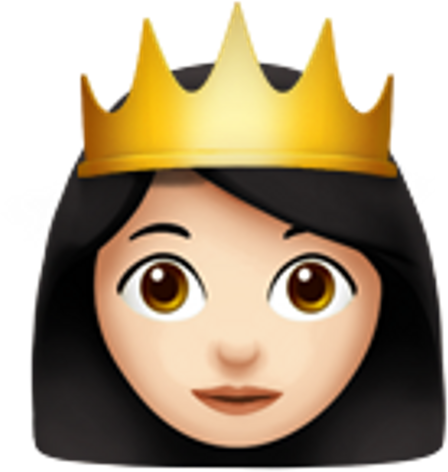 Download HD •princess Emoji 👸🏻 Princess Crown Emoji Emoticon - Princess ...