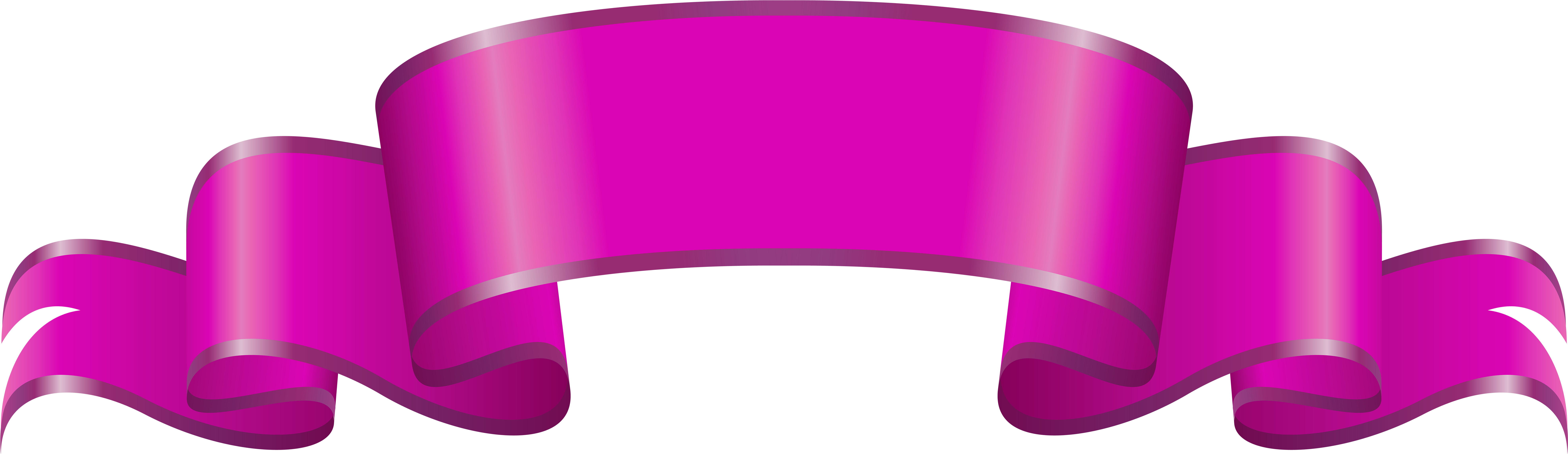 Download HD Banner Pink Decorative Png Clip Art Image - Transparent ...