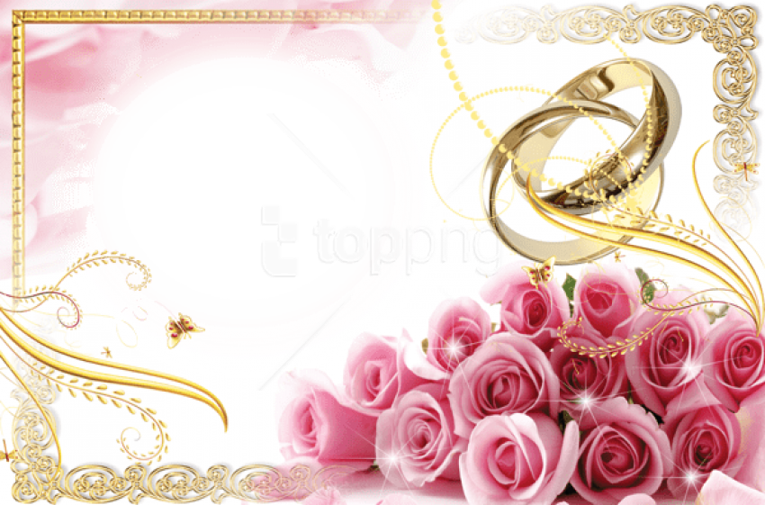 Download Free Png Best Stock Photos Transparent Wedding Frame - Wedding ...