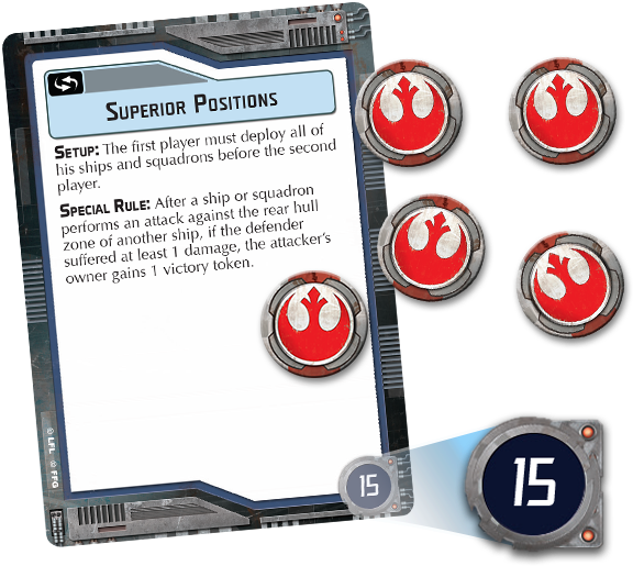 Download HD Superiorpositionscard - Star Wars Armada Victory Tokens ...