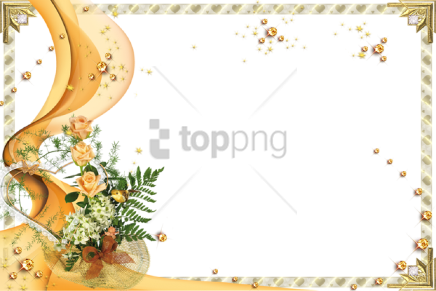 Download HD Free Png Blank Wedding Invitation Design Templates - Simple ...