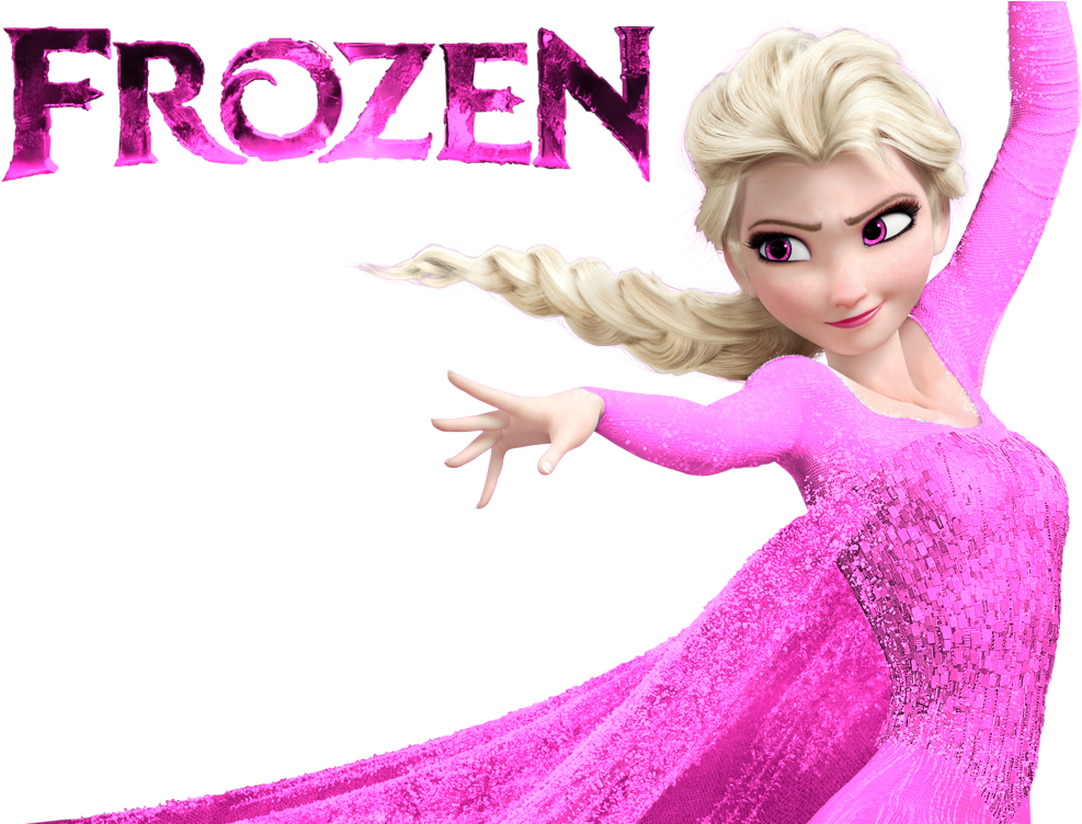 Download HD Queen Pink Dress By - Frozen Elsa Pink Png Transparent PNG ...