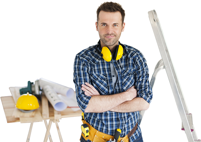 Download HD Hiring The Right Contractor - Tradie Transparent PNG Image ...