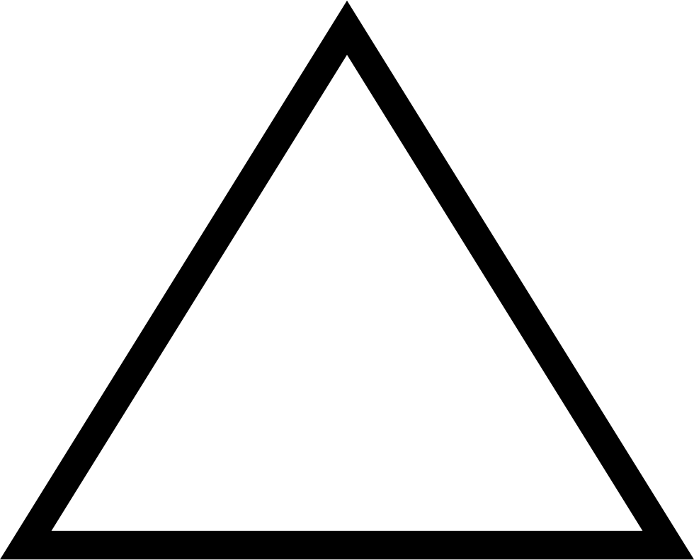 Download HD Triangle Outline Png Png Images - Fire Alchemy Symbol ...