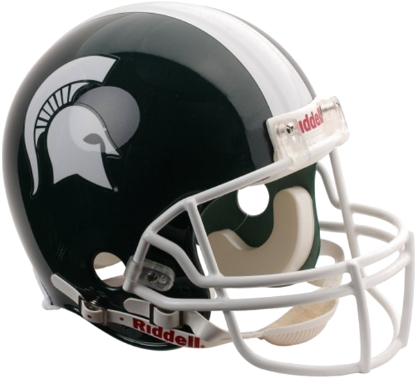 Download Spartan Fb Helmet By Riddel - Michigan State Football Helmet ...