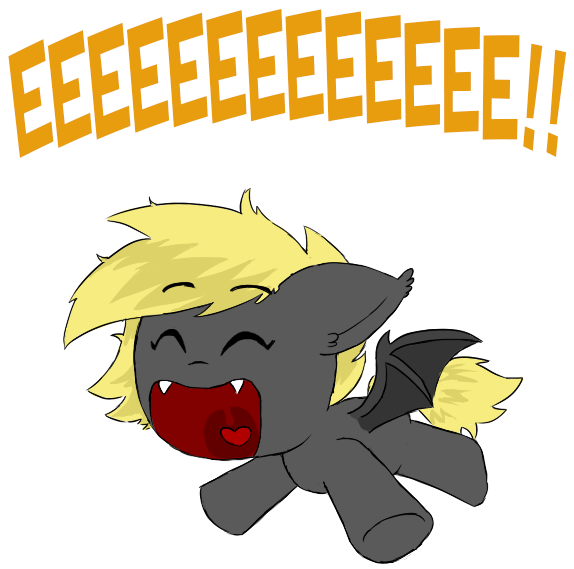 Download Sanyo2100, Bat Pony, Cute, Eeee, Exclamation Point, - Cartoon ...