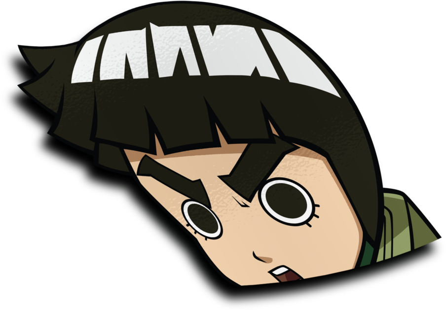 Download Rock Lee Peeker Sticker - Cartoon - HD Transparent PNG ...