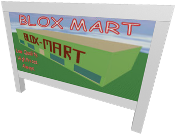 Download Blox Mart Billboard - Roblox Bloxmart - HD Transparent PNG ...