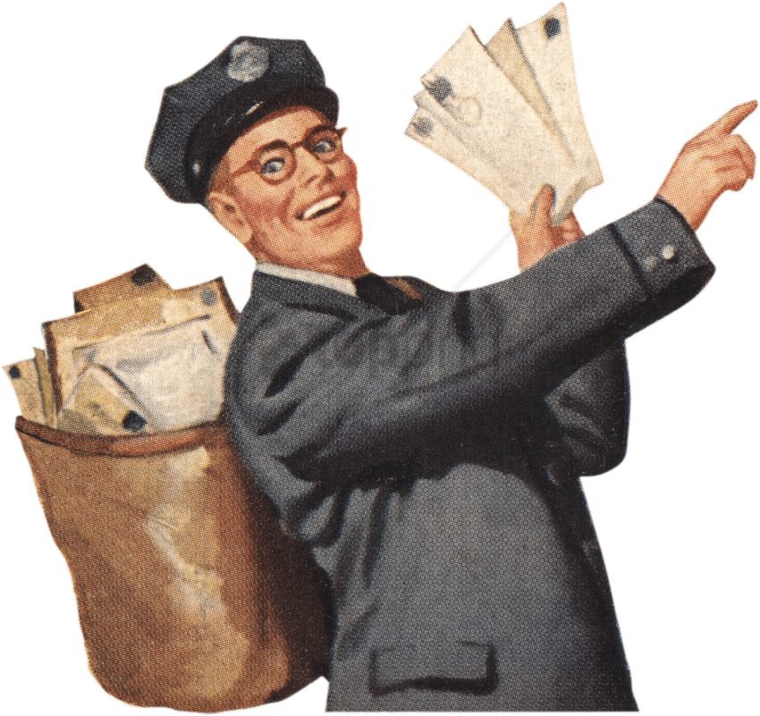 Download HD Free Png Download Vintage Postman Png Images Background ...
