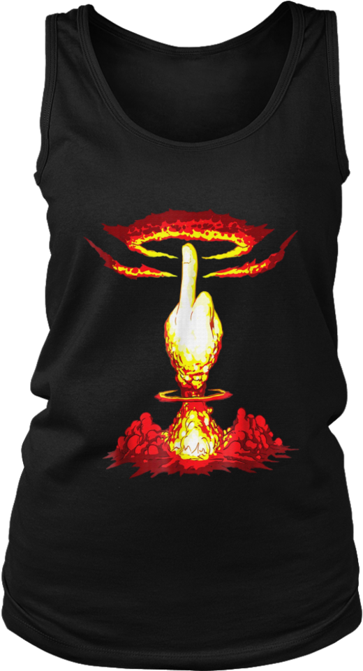 Download HD Nuclear Explosion F Bomb Middle Finger T Shirt - Shirt ...
