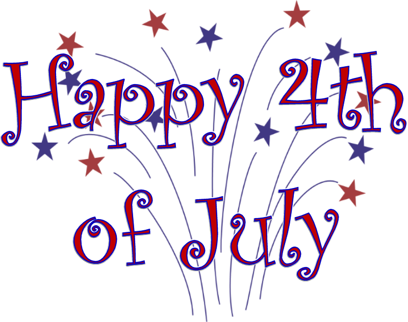 The Word July Clipart